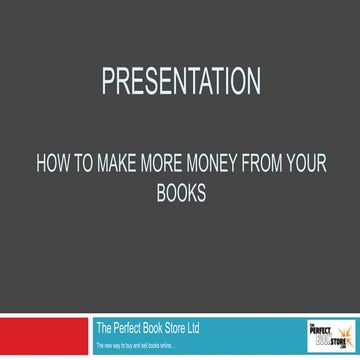 Online Sales Program How To Make More Money From Your Books | PPSX