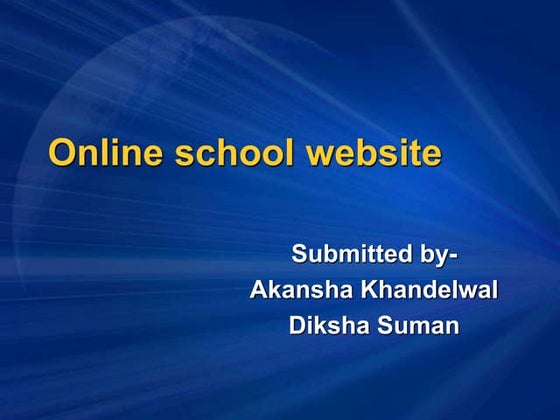 School Management System ppt | PPTX