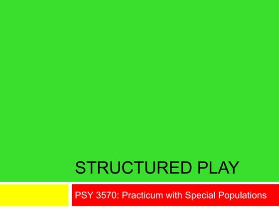 Structured Learning Activities | PDF
