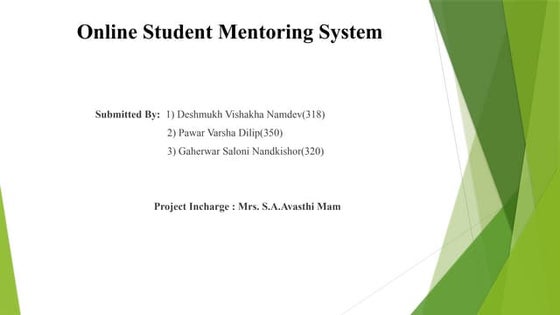 ONLINE STUDENT FEEDBACK SYSTEM | PPTX