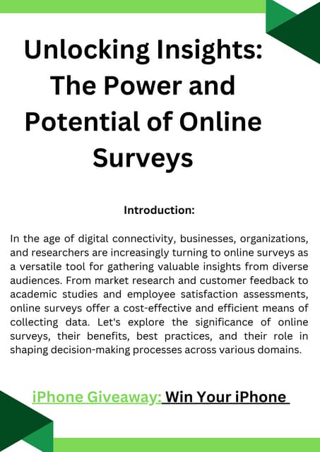 The Evolution of CAWI Surveys How Sample Junction Leads the Way | PDF