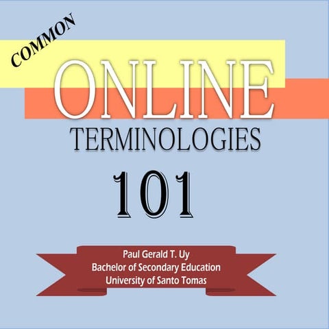 Online terminologies | PPT