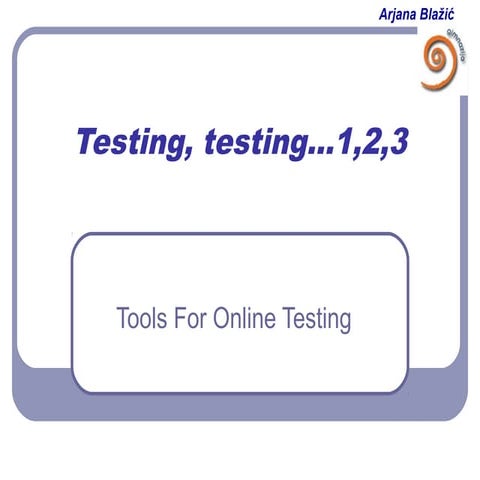 Online testing | PPT