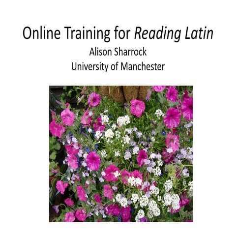 Online training for reading Latin | PDF