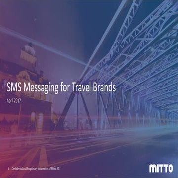 SMS Messaging for Travel Brands | PPT