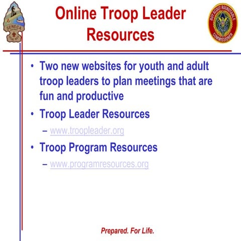 BSA - Troop Annual Program Planning Guide | PPSX