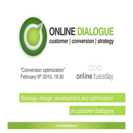 Conversion Optimization Roadmap - Online Dialogue | PDF