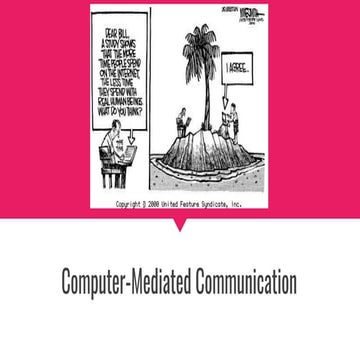 Computer Mediated Communication Ppt