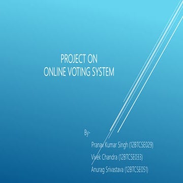 Online voting system | PPTX