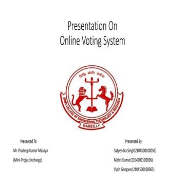 Online Voting System Project File | DOC