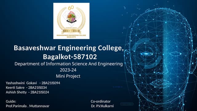 Smart Voting System with Face Recognition | PPTX