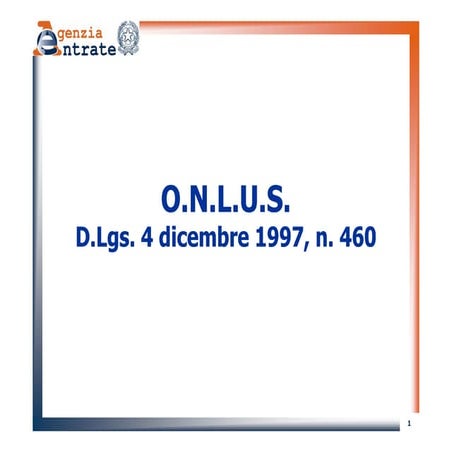 Onlus | PDF
