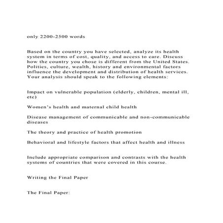only 2200-2500 wordsBased on the country you have selected.docx
