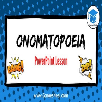 Onomatopoeia-PowerPoint-Lesson.pptx year 1-6 | PPTX