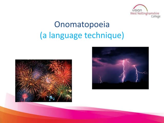 Onomatopoeia | PPT | Poetry | Books and Literature