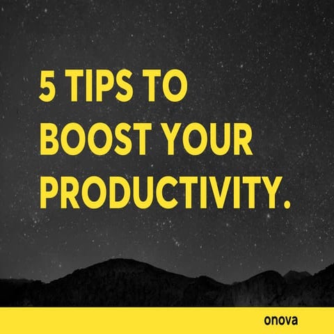5 Tips To Boost Your Productivity | PDF | Resume Writing and Advice ...
