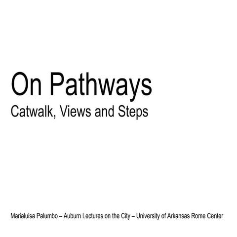 On pathways | PPT