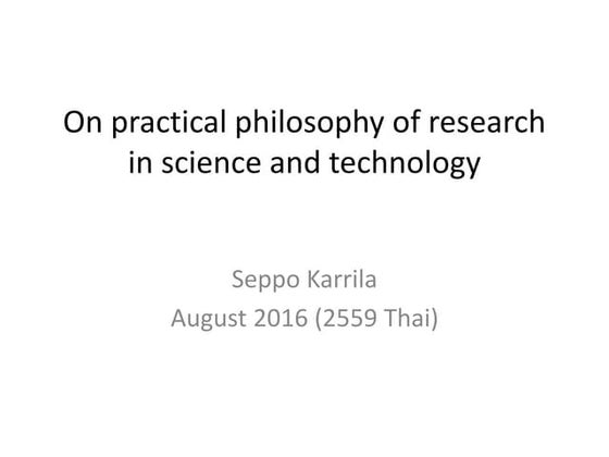 Scale-up and scale-down of chemical processes | PPT