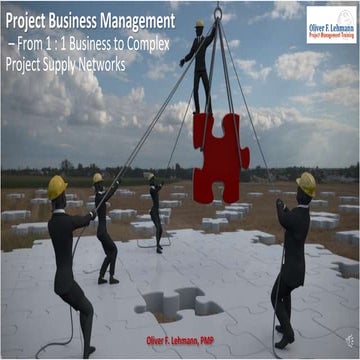 Oliver f. lehmann, project management training