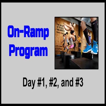 On Ramp Program | PDF