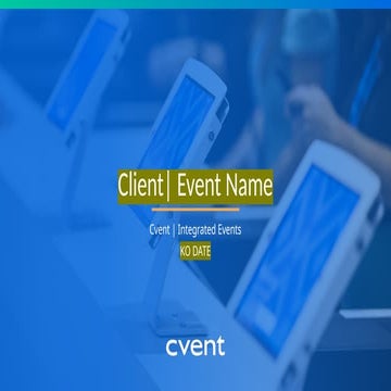Onsite KO Deck Template event organizer template | PPTX