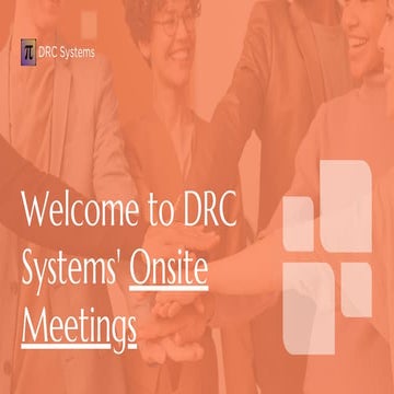 DRC Systems Onsite Meetings in Europe | Book Your Slot Today | PPT