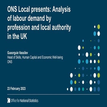 ONS Local presents: Analysis of labour demand by profession and local ...