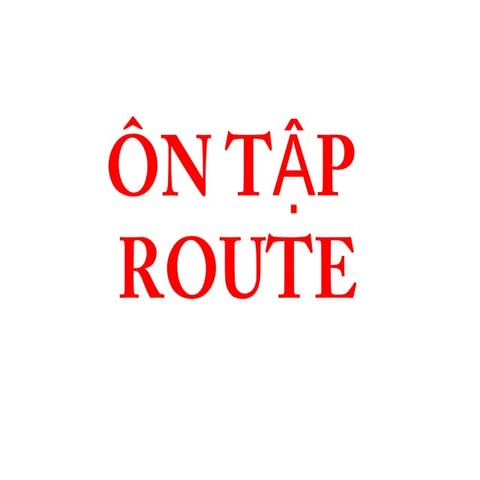 On tap route | PPT
