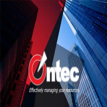 Ontec Overview of Solutions and Services | PPT