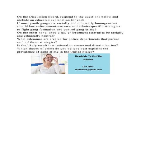 On the Discussion Board, respond to the questions below and include .docx