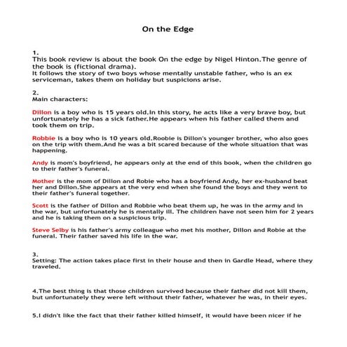 On the Edge Book | PDF