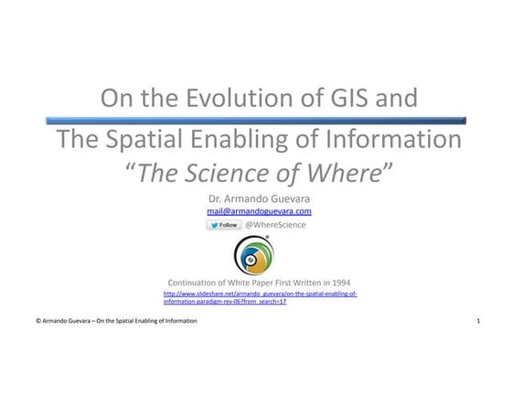 Maps and the Geospatial Revolution: Lesson 1, Lecture 1 | PPT