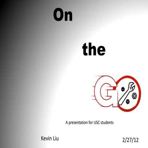 On the go presentation | PPT
