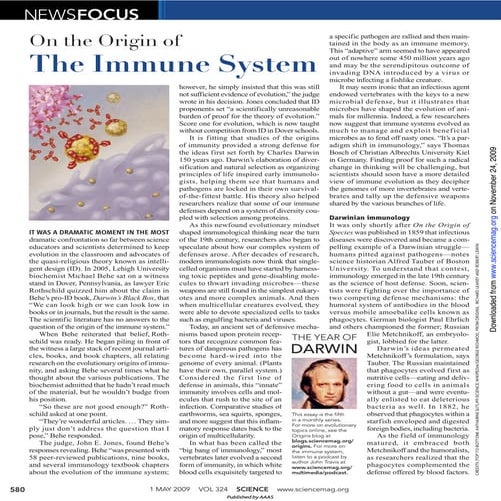 On The Origin Of Immune System | PDF