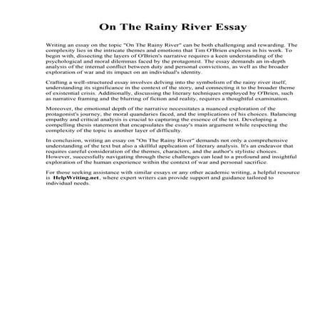 On The Rainy River Essay.pdf