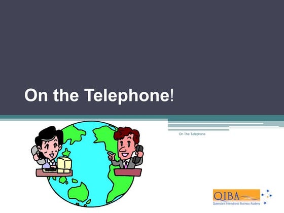 Presentation: Telephone Etiquette | PPT