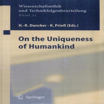On the uniqueness of humankind | PDF