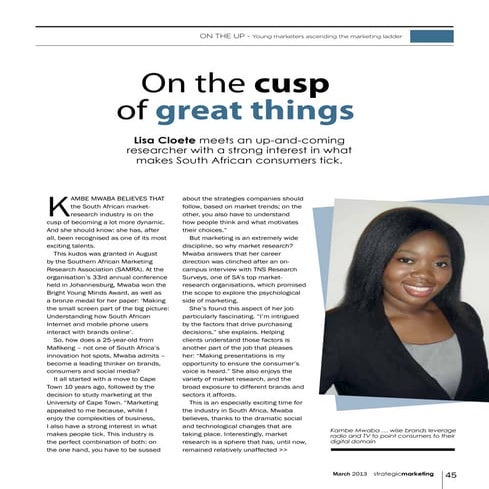 Elizabeth Lee Ming_Strategic Marketing Magazine feature_April-May2016 | PDF