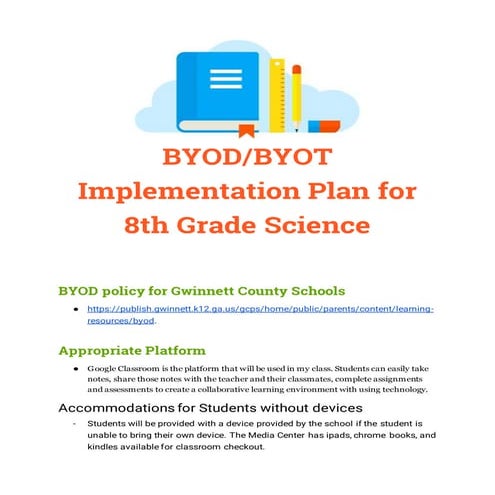 Byod implementation plan | PDF