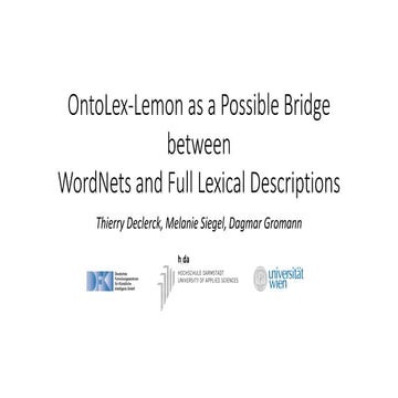 OntoLex-Lemon as a Possible Bridge between WordNets and Full Lexical ...
