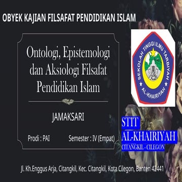 Ontologi, epistemologi, aksiologi ii.pptx