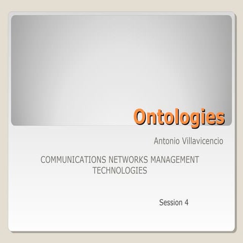 Ontologies | PPT
