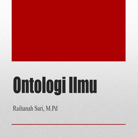 ppt ontologi. filsafat ilmu pendidikan ilmu sosial | PPT