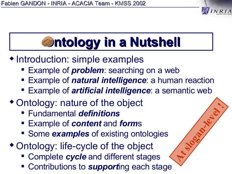 Ontology In A Nutshell