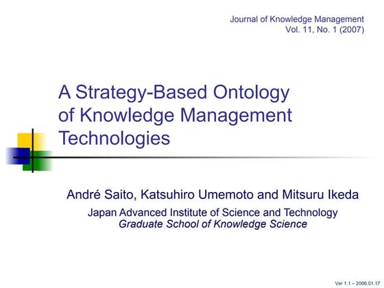 Knowledge management at accenture | PPT
