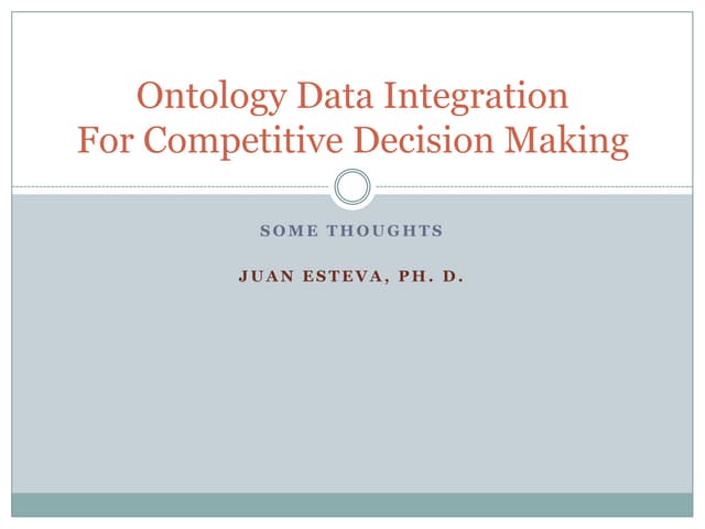 Ontology For Data Integration Ppt 8516