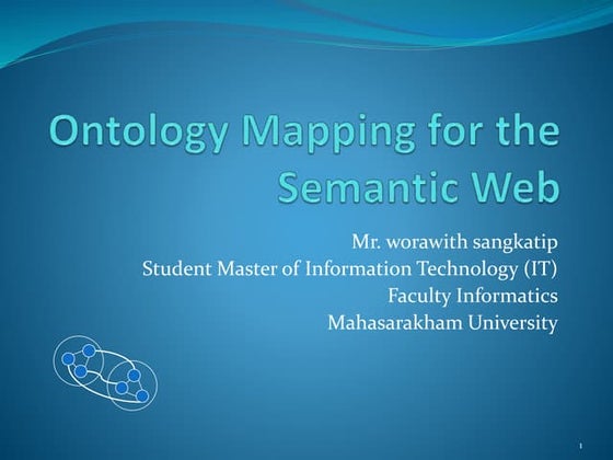 Data Integration Ontology Mapping | PPT