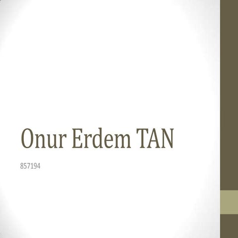 Onur erdem tan | PPTX