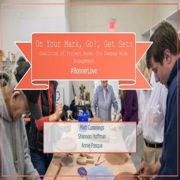 On your Mark, Go! Get Set: Coalition of Project Model for Campus-Wide ...
