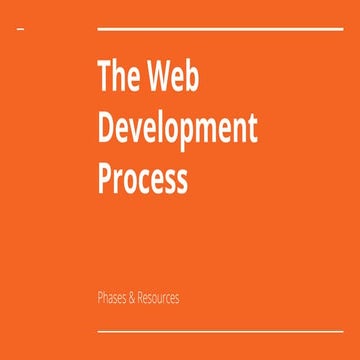 The Web Development Process | PPTX